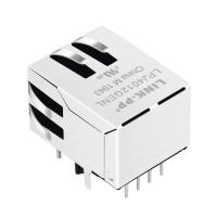 China Belfuse SI-60152-F Compatible LINK-PP LPJ4012GENL 10/100 Base-T Tab Down Green/Yellow Led Single Port 8P8C RJ45 Female PCB Connector for sale