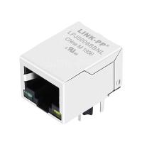 China Pulse J0006D01BNL Compatible LINK-PP LPJ0006BBNL 10/100 Base-T Tab Down Green/Yellow Led 1x1 Port RJ 45 Filter Connector Module for sale