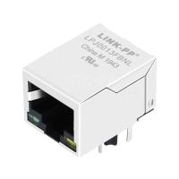 China Hanrun HR911129A Compatible LINK-PP LPJ0013FBNL 10/100 Base-T Tab Down Green/Yellow Led Single Port Ethernet RJ45 Isolation Modules for sale