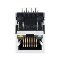China Hanrun HR911129A Compatible LINK-PP LPJ0013FBNL 10/100 Base-T Tab Down Green/Yellow Led Single Port Ethernet RJ45 Isolation Modules for sale
