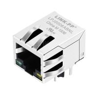 China RB1-1D5BAL1D Compatible LINK-PP LPJ0006ABNL 10/100 Base-T Tab Down Green/Yellow Led 1 Port Ethernet Interfaces PCB RJ45 Jack for sale