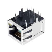 China YDS 48F-33GY3DS2NL Compatible LINK-PP LPJ0075AHNL 10/100 Base-T Tab Down Green/Yellow Led 1 Port Ethernet Isolation Connector Modules for sale