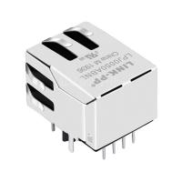 China Pulse J00-0051NL Compatible LINK-PP LPJ0050ABNL 10/100 Base-T Tab Down Green/Yellow Led 1 Port Network Jack RJ45 Shielded Connector for sale