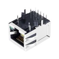 China X Mutiple XPJG-01K-1-PK3-310 Compatible LINK-PP LPJ0196AGNL 10/100 Base-T RJ45 PoE Magnetic Jacks Single Port Tab Down Yellow/Green Led for sale