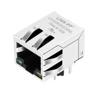 China Tyco 5-6605435-1 Compatible LINK-PP LPJG0820G28NL 100/1000 Base-T Tab Down Green/Yellow Led Single Lan Port RJ45 10 Pin Connector for sale