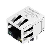 China Bothhand NU1S516-434LF Compatible LINK-PP LPJ0025AENL 10/100 Base-T Tab Down Green/Yellow Led 1x1 Port 8P8C RJ45 with Integrated Magnetics for sale