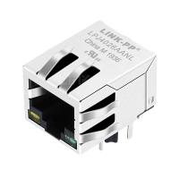 China X multiple XRJG-01K-1-E13-211 Compatible LINK-PP LPJ4026AANL 10/100 Base-T Tab Down Yellow/Green Led One Port Shielded Network RJ-45 Connector for sale