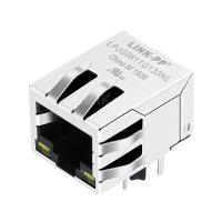 China Tyco 1840434-3 Compatible LINK-PP LPJG0811G133NL 100/1000 Base-T Tab Down Yellow/Yellow Led One Port Cat6 RJ 45 Networking for sale