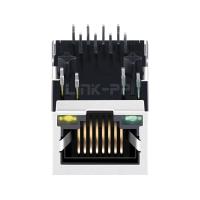 China Bothhand LU1S041F-43 LF Compatible LINK-PP LPJ4011BBNL 10/100 Base-T RJ45 Ethernet FastJacks Tab Down Green/Yellow Led for sale