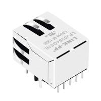 China X Multiple XMP-01-4-P25-111-1P0 Compatible LINK-PP LPJ0284GDNL 10/100 Base-T RJ45 PoE MagJack Tab Down Yellow/Green Led for sale