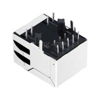 China Halo HFJ11-RP22E-L12RL Compatible LINK-PP LPJ0284GENL 10/100 Base-T Tab Down Green/Yellow Led Single Port POE RJ-45 Network Connector for sale