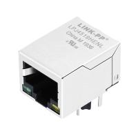 China Halo HFJ11-RPE26E-S1L12RL Compatible LINK-PP LPJ4519HENL 10/100 Base-T Tab Down Green/Yellow Led 1 Port Network Jack rj 45 Connector for sale