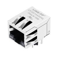 China P65-P0G-11K9 Compatible LINK-PP LPJ0014A55NL 10/100 Base-T Tab Down Orange&Green/Orange&Green Led 1 Port Cat5e RJ45 Modular Jack for sale
