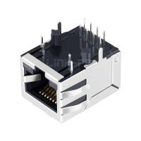 China P65-P0G-11K9 Compatible LINK-PP LPJ0014A55NL 10/100 Base-T Tab Down Orange&Green/Orange&Green Led 1 Port Cat5e RJ45 Modular Jack for sale