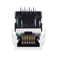 China Pulse J0026D21GNL Compatible LINK-PP LPJ0026A7NL 10/100 Base-T Tab Down Green&Yellow/Green Led 1 Port 8P8C RJ 45 Ethernet Socket for sale