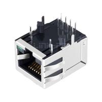 China Pulse J0026D21GNL Compatible LINK-PP LPJ0026A7NL 10/100 Base-T Tab Down Green&Yellow/Green Led 1 Port 8P8C RJ 45 Ethernet Socket for sale