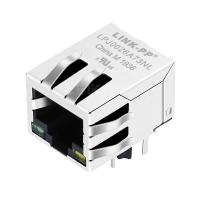 China Pulse J0026D21F Compatible LINK-PP LPJ0026A73NL 10/100 Base-T Tab Down Green/Yellow Led 1 Port Lan Jack RJ 45 Transformer for sale