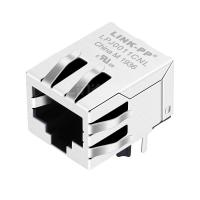China WE MIC24010-5104T-LF3 Compatible LINK-PP LPJ0011CNL 100 Base-T RJ45 Ethernet MagJack Tab Down Without Led for sale