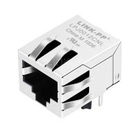 China WE MIC24010-0101T Compatible LINK-PP LPJ0012CNL 10/100 Base-T RJ45 Magnetic Connector Tab Down Without Led for sale