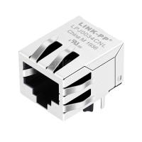 China Amphenol RJSE1E08T089A Compatible LINK-PP LPJ0034CNL 10/100 Base-T Tab Down Without Led Single Port Cat5e RJ45 Connector for sale