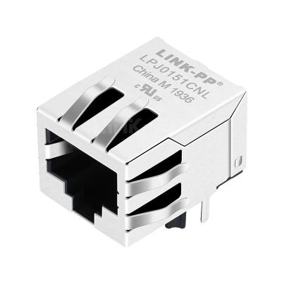 China WE 74990110013 Compatible LINK-PP LPJ0151CNL 10/100 Base-T Tab Down Without Led Single Port Shielded New RJ45 Connectors for sale