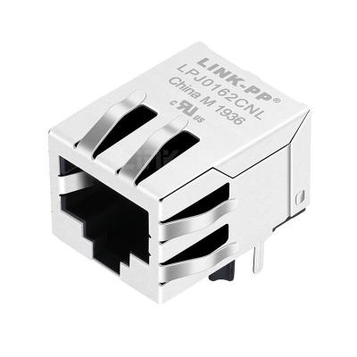 China Hanrun HR891153C Compatible LINK-PP LPJ0162CNL 10/100 Base-T Tab Down Without Led Single Port Cat5e RJ 45 Keystone Module for sale