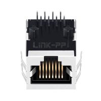 China Halo HFJ11-E2450ERL Compatible LINK-PP LPJ4011CNL 10/100 Base-T Single Port Ethernet Jack RJ45 Tab Down Without Led for sale