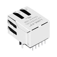 China RJP-003TC1 Compatible LINK-PP LPJ4284CNL 10/100 Base-T POE Connector RJ45 Magnetics Jack With Rectifier Diode One Port Tab Down Without Led for sale