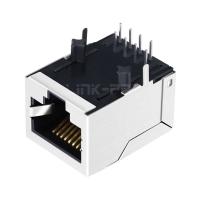 China Pulse JKM-0011NL Compatible LINK-PP LPJ0011DNL 10/100 Base-T Integrated Magnetics Ethernet RJ45 Connector Modules Without Led Tab Down 1x1 Port for sale