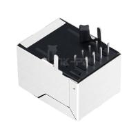 China Pulse JKM-0011NL Compatible LINK-PP LPJ0011DNL 10/100 Base-T Integrated Magnetics Ethernet RJ45 Connector Modules Without Led Tab Down 1x1 Port for sale