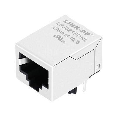 China YDS 12F-10DNW2 Compatible LINK-PP LPJ0215DNL 10 Base-T Tab Down Without Led 1 Port Cat5 RJ45 8P8C Modular Connector for sale