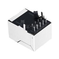 China Tyco 6605468-4 Compatible LINK-PP LPJ4049DNL 10/100 Base-T Tab Down Without Led 1 Port Ethernet 8P8C RJ 45 Modular Jack for sale