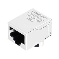 China XFMRC XFVOIP5E-C1-4MS Compatible LINK-PP LPJ4514DNL 10/100 Base-T Tab Down Without Led 1 Port PCB POE RJ-45 Modular Jacks for sale