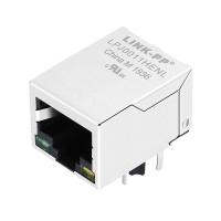 China WE MIC24213-5204T-LF3 Compatible LINK-PP LPJ0011HENL 10/100 Base-T Tab Down Green/Yellow Led 1 Port 8 Pin RJ45 Keystone Module for sale