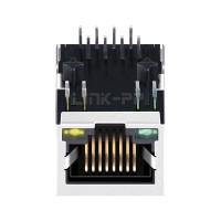 China Belfuse SI-60127-LF Compatible LINK-PP LPJ0011HENL 10/100 Base-T Tab Down Green/Yellow Led 1 Port Jacks RJ45 Socket for sale