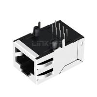 China XFMRS XFATM9DM-CT1-4M Compatible LINK-PP LPJ6141CNL 10/100 Base-T Tab Up Without Led 1x1 Port 8P8C Modular RJ45 Connector Jacks for sale