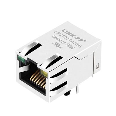 China Belfuse SI-50151-F Compatible LINK-PP LPJ1011AHNL 10/100 Base-T Cat5e RJ 45 Modular Jacks Tab Up Green/Yellow Led for sale