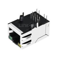 China YDS 47F-1206YGD2NL Compatible LINK-PP LPJ1012AGNL 10/100 Base-T RJ45 Jack Module Shielded 1x1 Port Tab Up Yellow/Green Led for sale