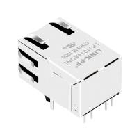 China YDS 47F-1216DYD2NL Compatible LINK-PP LPJ1014AONL 100 Base-T Integrated RJ45 Magnetics Jack Tab Up Orange&Green/Yellow Led for sale