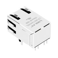 China Molex 48025-1190 Compatible LINK-PP LPJ6014AHNL 10/100 Base-T Tab Up Green/Yellow Led Single Port Shielded RJ45 Jack Module for sale