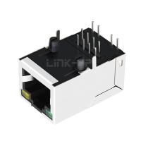 China RTF-113BAH3A Compatible LINK-PP LPJ1022BHNL 10/100 Base-T Tab Up Green/Yellow Led Single Port Cat5e RJ 45 Network Connector for sale