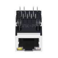 China X Multiple XRJH-01B-P-D51-58S Compatible LINK-PP LPJ1116BLNL 10/100 Base-T Tab Up Green&Orange/Yellow Led Single Port Cat5e RJ-45 Modular Connector for sale