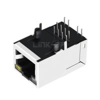 China X Multiple XRJH-01B-P-D51-58S Compatible LINK-PP LPJ1116BLNL 10/100 Base-T Tab Up Green&Orange/Yellow Led Single Port Cat5e RJ-45 Modular Connector for sale