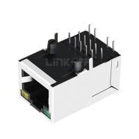 China X Multiple XMPH-SC851-901NL Compatible LINK-PP LPJ1175BHNL 10/100 Base-T Tab Up Green/Yellow Led Single Port POE RJ45 Magjack ICM Jack for sale