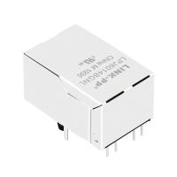 China WE 74990101212 Compatible LINK-PP LPJ6014BGNL 100 Base-T Single Port RJ45 Jack with Transformer Tab Up Yellow/Green Led for sale