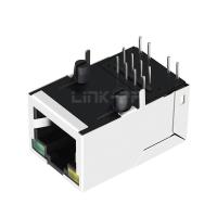 China RTA-143BTK1A Compatible LINK-PP LPJ6028BGNL 10/100 Base-T Tab Up Yellow/Green Led Single Port RJ45 Jack for sale