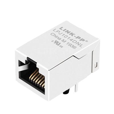 China WE 7499010001 Compatible LINK-PP LPJ1014DNL 10/100 Base-T Tab Up Without Led Single Port Shielded Industrial Ethernet RJ45 Connector for sale