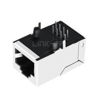 China WE 7499010001 Compatible LINK-PP LPJ1014DNL 10/100 Base-T Tab Up Without Led Single Port Shielded Industrial Ethernet RJ45 Connector for sale