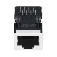 China WE 7499010001A Compatible LINK-PP LPJ1014DNL 10/100 Base-T Single Port Magnetics RJ45 Female Jack Tab Up Without Led for sale