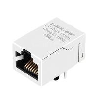 China Pulse JXR1-0005NL Compatible LINK-PP LPJ6011DNL 10/100 Base-T Tab Up Without Led Single Port Shielded RJ 45 Jack for sale